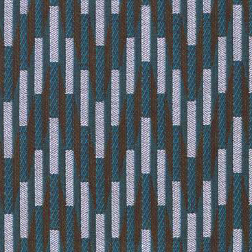 Secessionist Curtain and Upholstery Fabric | Josef Hoffmann Linien Blue ...